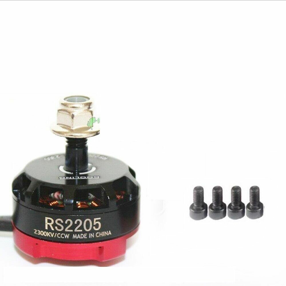 Бесколлекторный двигатель RS2205 2300KV 250 для моделей самолетов, резьба против часовой стрелки, серебряная гайка. левая резьба 250 класс
