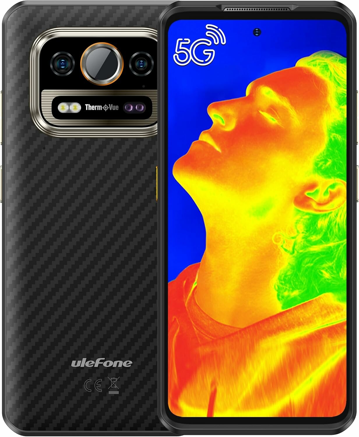 Телефон Ulefone Armor 25T Pro, тепловизор, 16(8+8) ГБ 256 ГБ, 6500 мАч, 6,78-дюймовый FHD-дисплей.