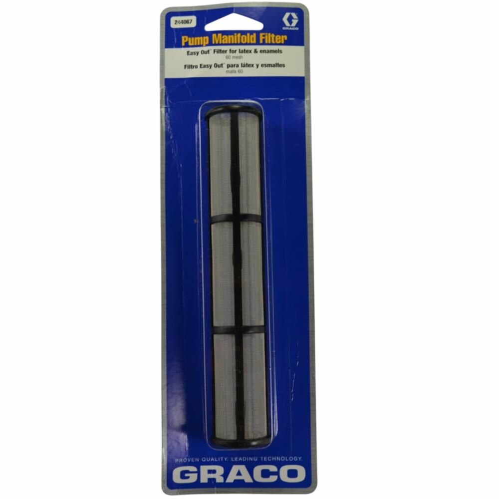 Фильтр тонкой очистки Graco 60 mesh (244067), черный, 1.5 1.5 14 см, Easy Out