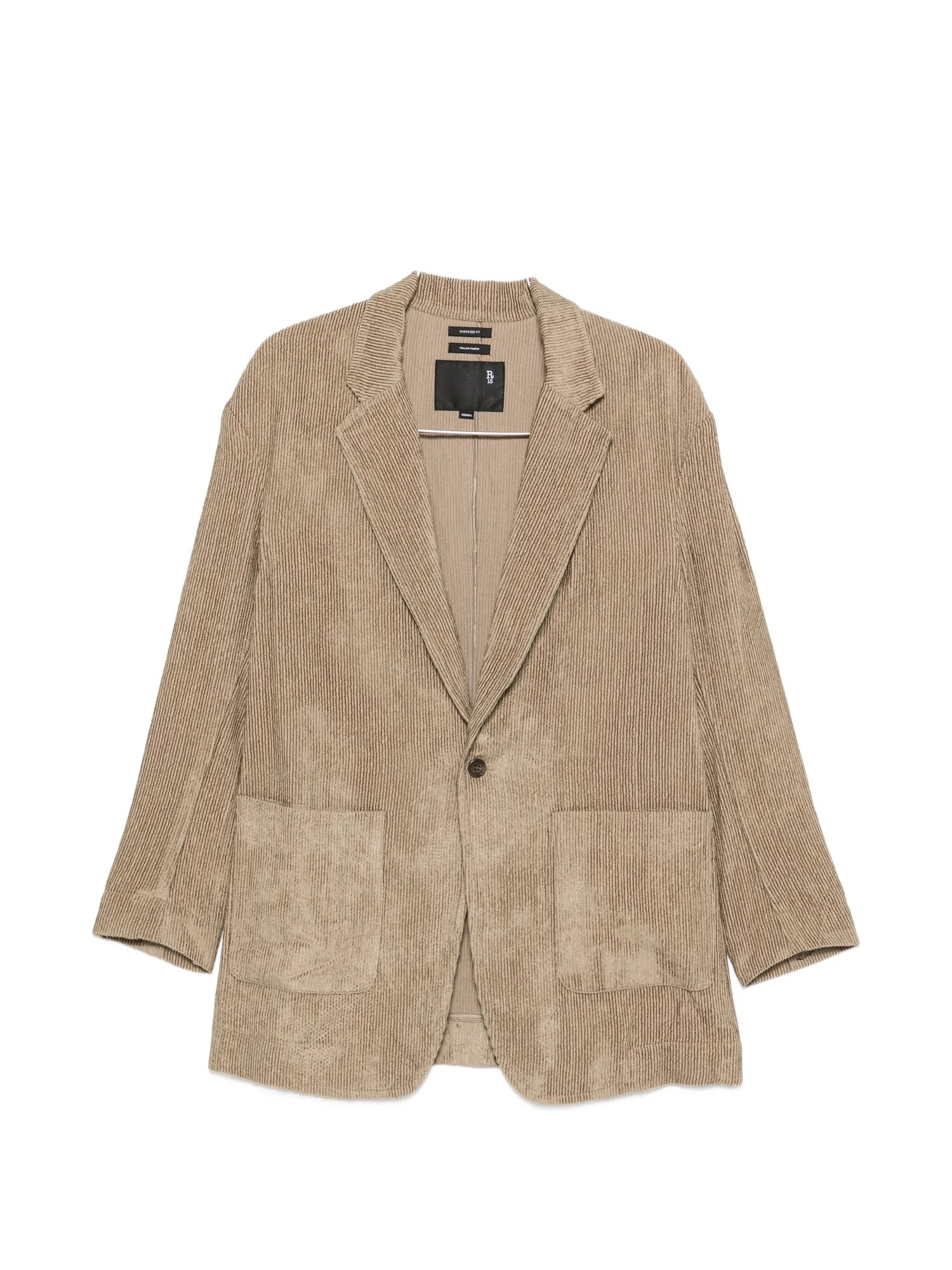 Пиджак Single-breasted corduroy oversized blazer