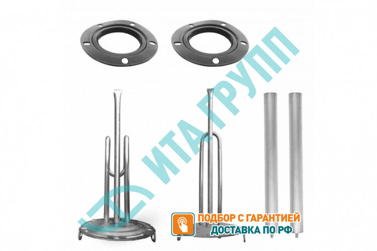 Комплект ТЭНы 2500Вт (1000Вт и 1500Вт) для водонагревателя Ariston ABS VELIS, VLS INOX PW, PLUS PW, PREMIUM PW + прокладки + анод, 151267