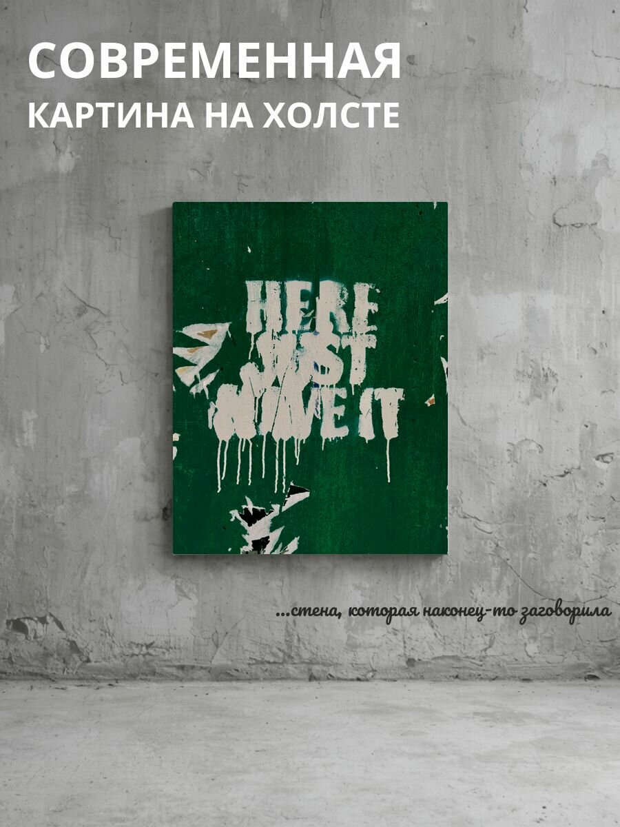 Картина на холсте Граффити/уличный стиль 40x60 см