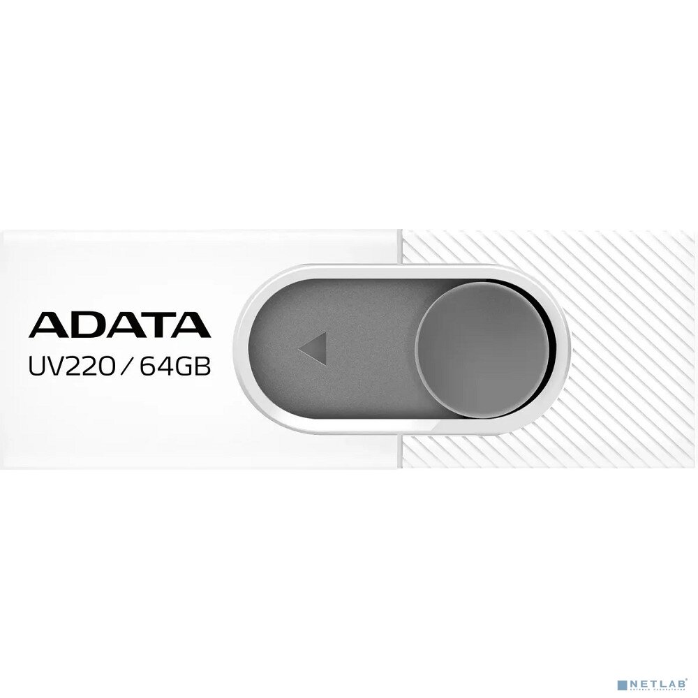 A-DATA Flash Drive 64GB UV220 USB2.0, белый и серый [auv220-64g-rwhgy]