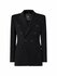 Пиджак Pinko Double-breasted peak-lapel blazer, размер 44, черный