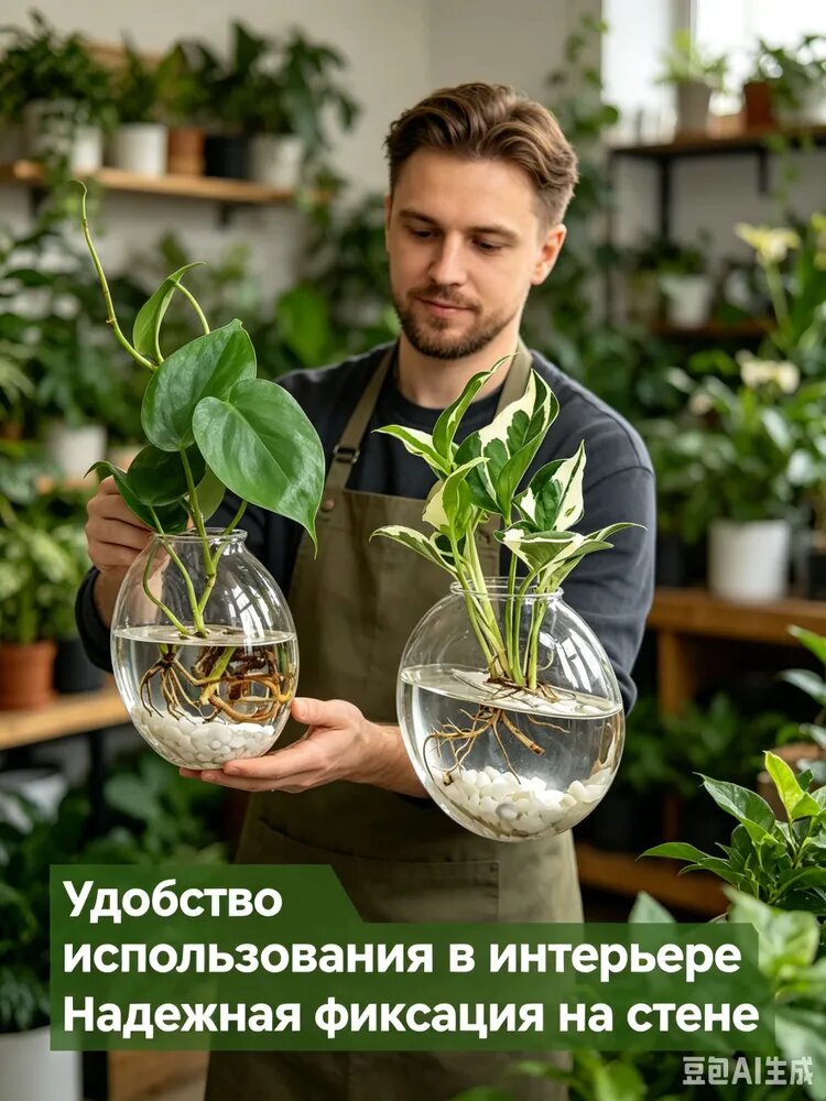 Ваза, 12.5 см , ABS пластик, 1 шт