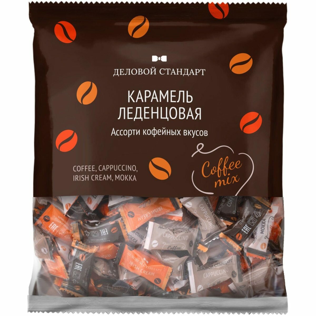 Леденцы Деловой стандарт "Ассорти" кофейных вкусов, 500г (1946822), 4 уп.