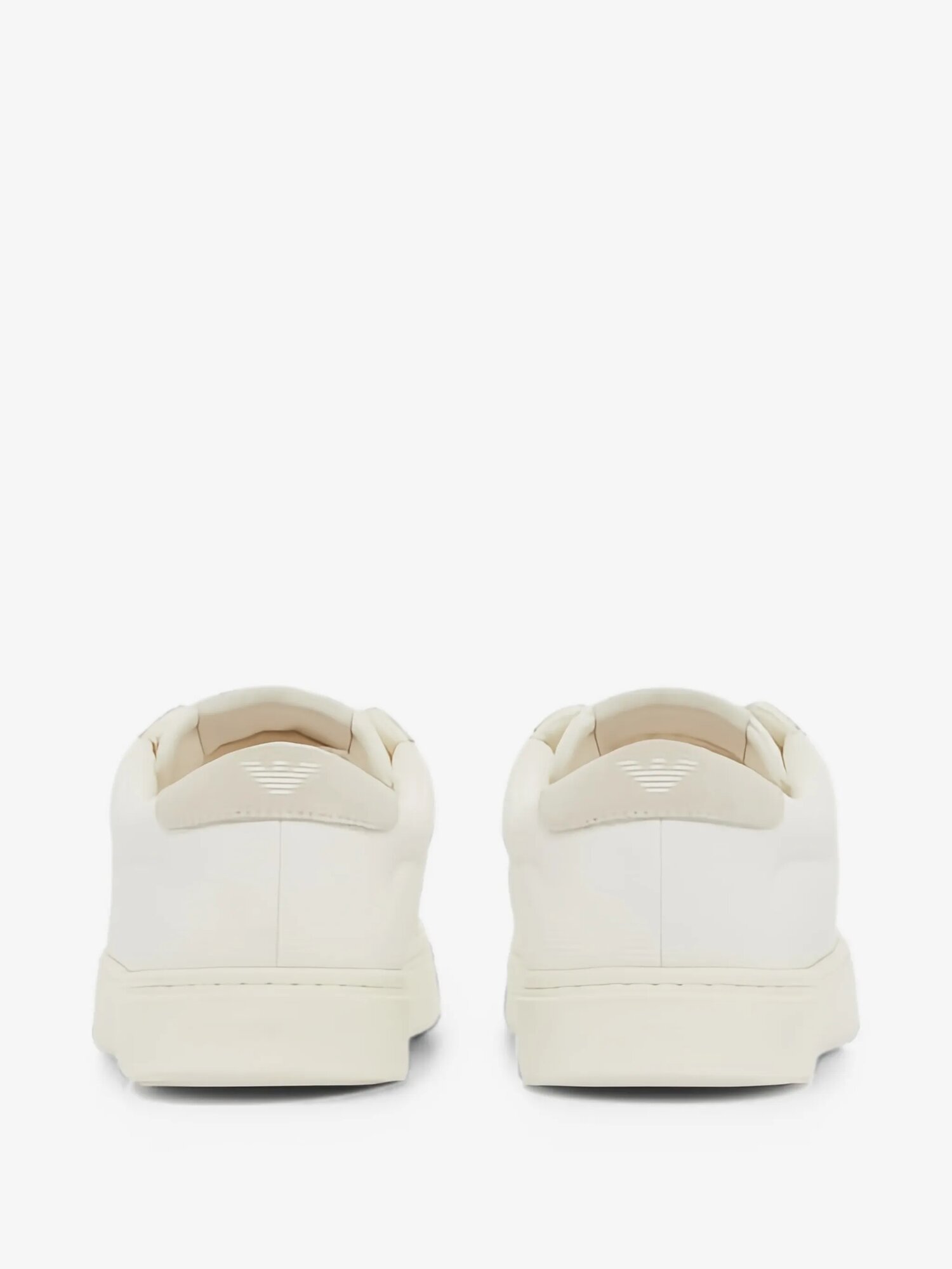 Кроссовки EMPORIO ARMANI Eagle-jacquard leather-trim sneakers, размер 44 — фото 1