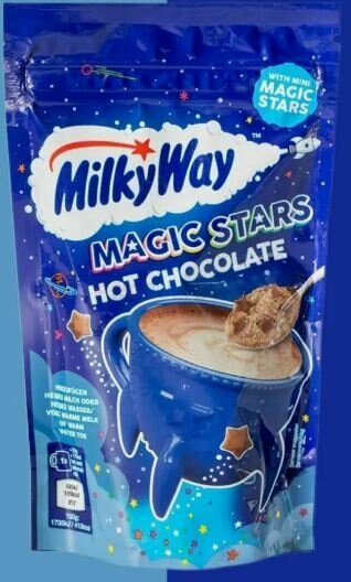 Горячий шоколад Милки Вей с кусочками молочного шоколада 140гр / Milky Way Hot Choco Pouch 140g