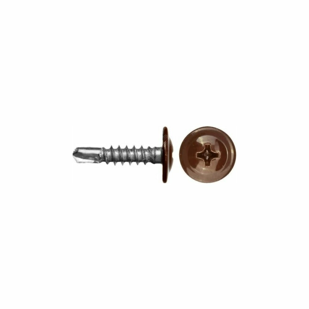 Саморез Daxmer ПШС 4,2x16 с прессшайбой сверло RAL 8017 1000 шт. 00000308038
