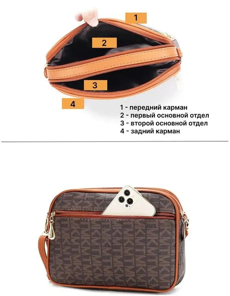 Сумка кросс-боди женская белая из экокожи Mr. Puffer, размер 26x18x7 см, коллекция Весна-лето 2024 — фото 1
