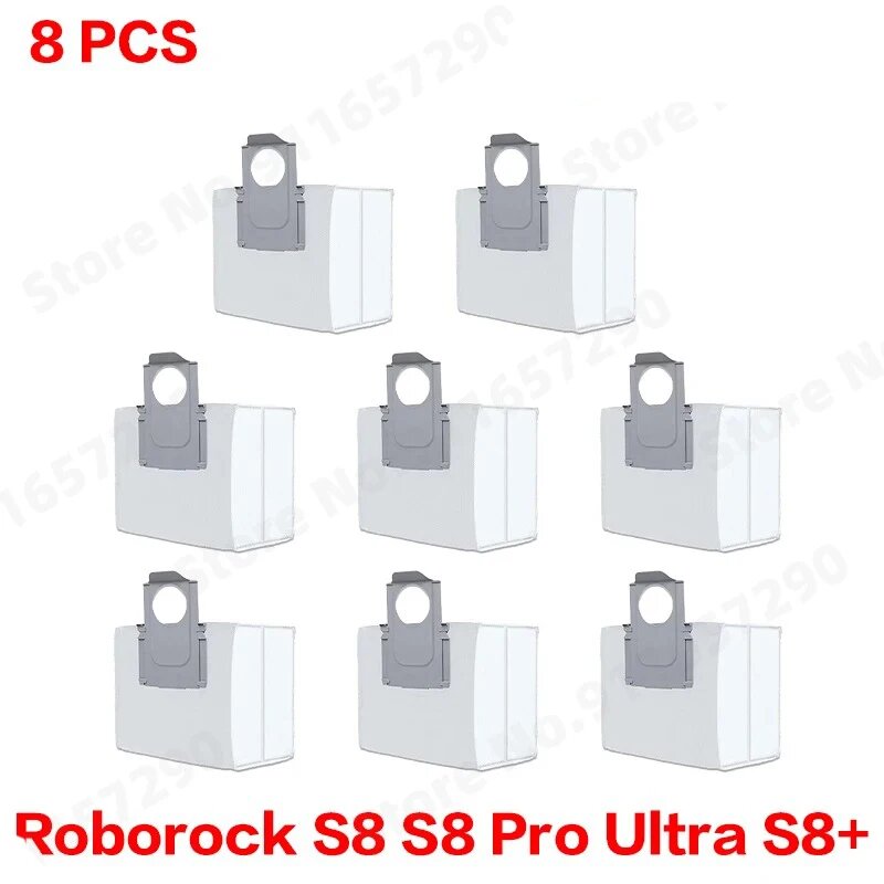 Запасные части для робота-пылесоса Roborock S8 Pro Ultra S8+: салфетки для влажной Dust bag X8