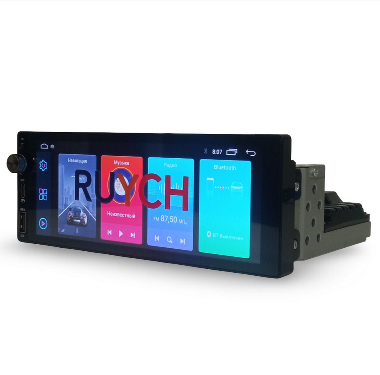 Автомагнитола RUYCH Y6.8, DVD, 1Din, 6,8", Android, Wi-Fi, 2GB/32GB