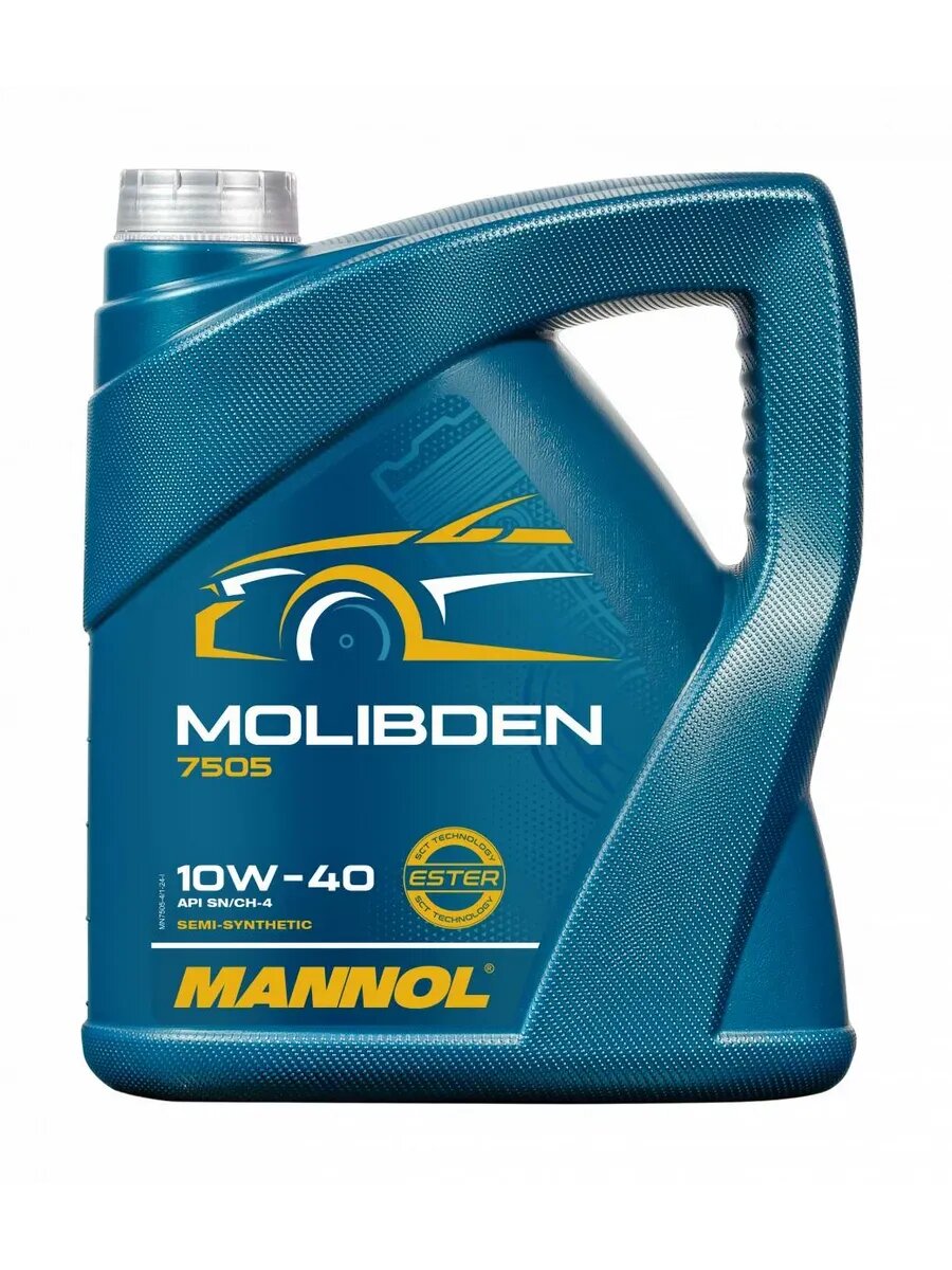 Масло моторное MANNOL 10W-40 4Л 7505-4 MOLIBDEN
