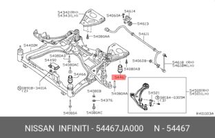 С-Б. подрам. Зад. Nissan Altima L32 2006.10-2012.05 Ca (NISSAN 54467JA000)