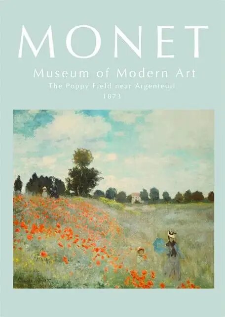 Monets Абстрактные холстовые постеры P2, 30x40cm No Frame