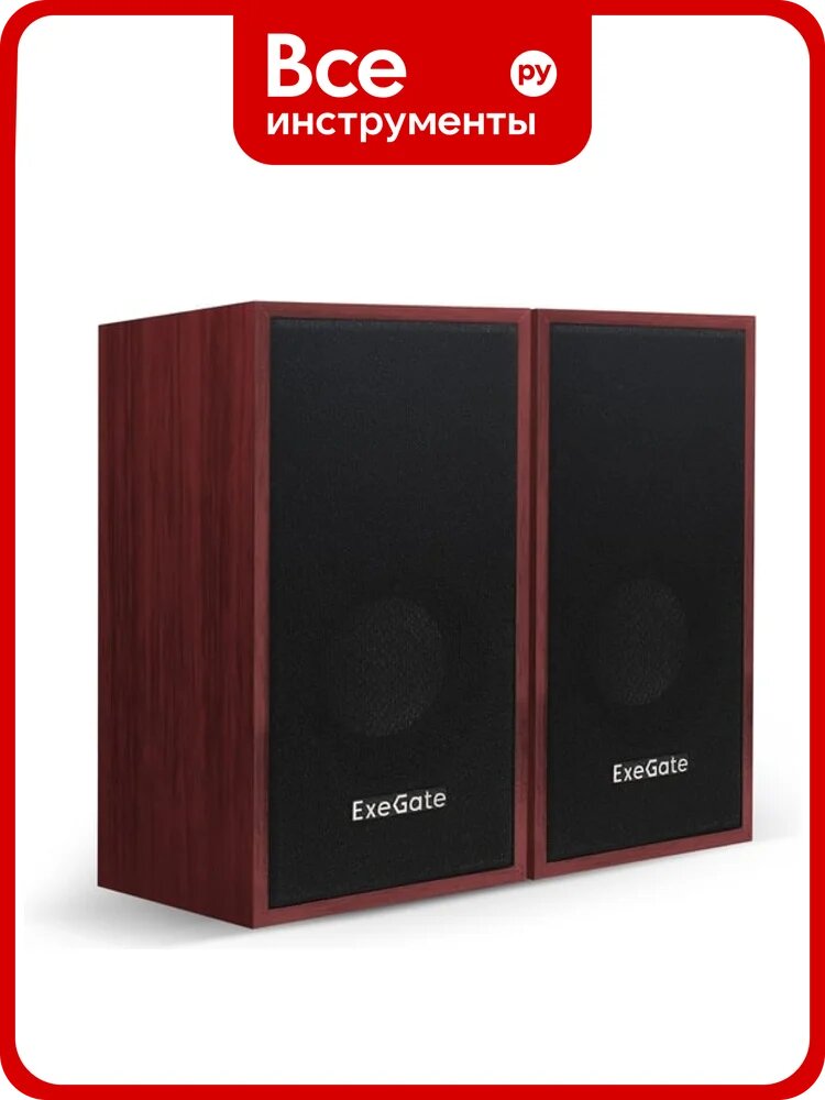 Акустическая система ExeGate 2.0 Tango 314 питание USB, 2x3Вт 6 Вт RMS, 80-20000Гц, вишня, Color Box 287059