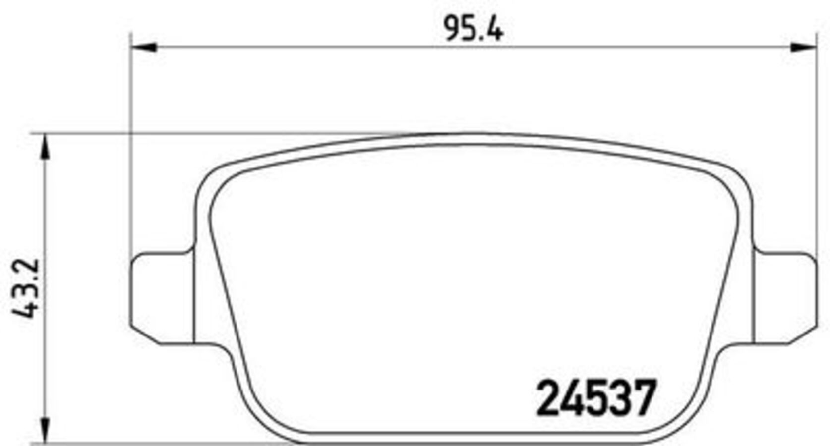 Колодки Зад Land Rover Freelander 2 Fa_ 10/11 > (BREMBO P44016)