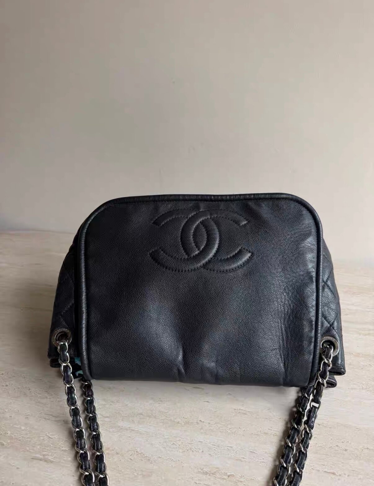 Сумка Chanel CC Mark Accordion Flap, черный — фото 1