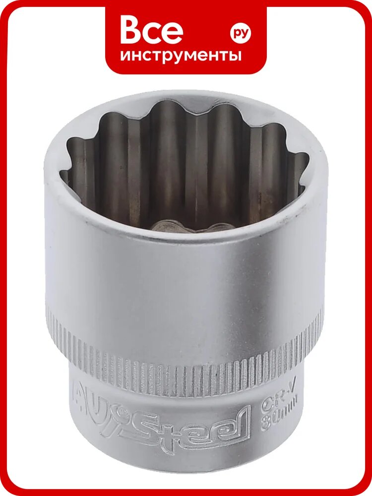 Головка торцевая двенадцатигранная AV Steel (30 мм; 1/2) AV-521030