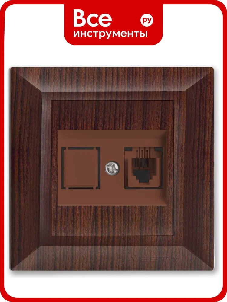Розетка Metronex Electric Рим tv Венге FRZTV010101FRN