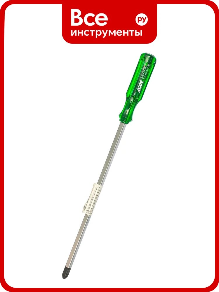 Отвертка крестовая JTC PH 12"x3 мм со сквозным стержнем, 3209 687163