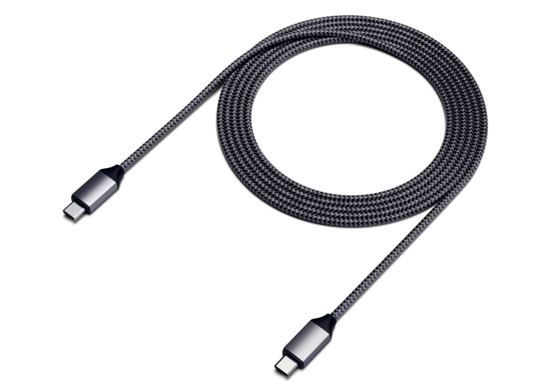 Кабель Satechi Type-C to Type-C 100W 2 м Серый космос