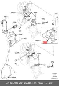 Уплотнительное Кольцо Сист. охлаждения Org (LAND ROVER LR010800)