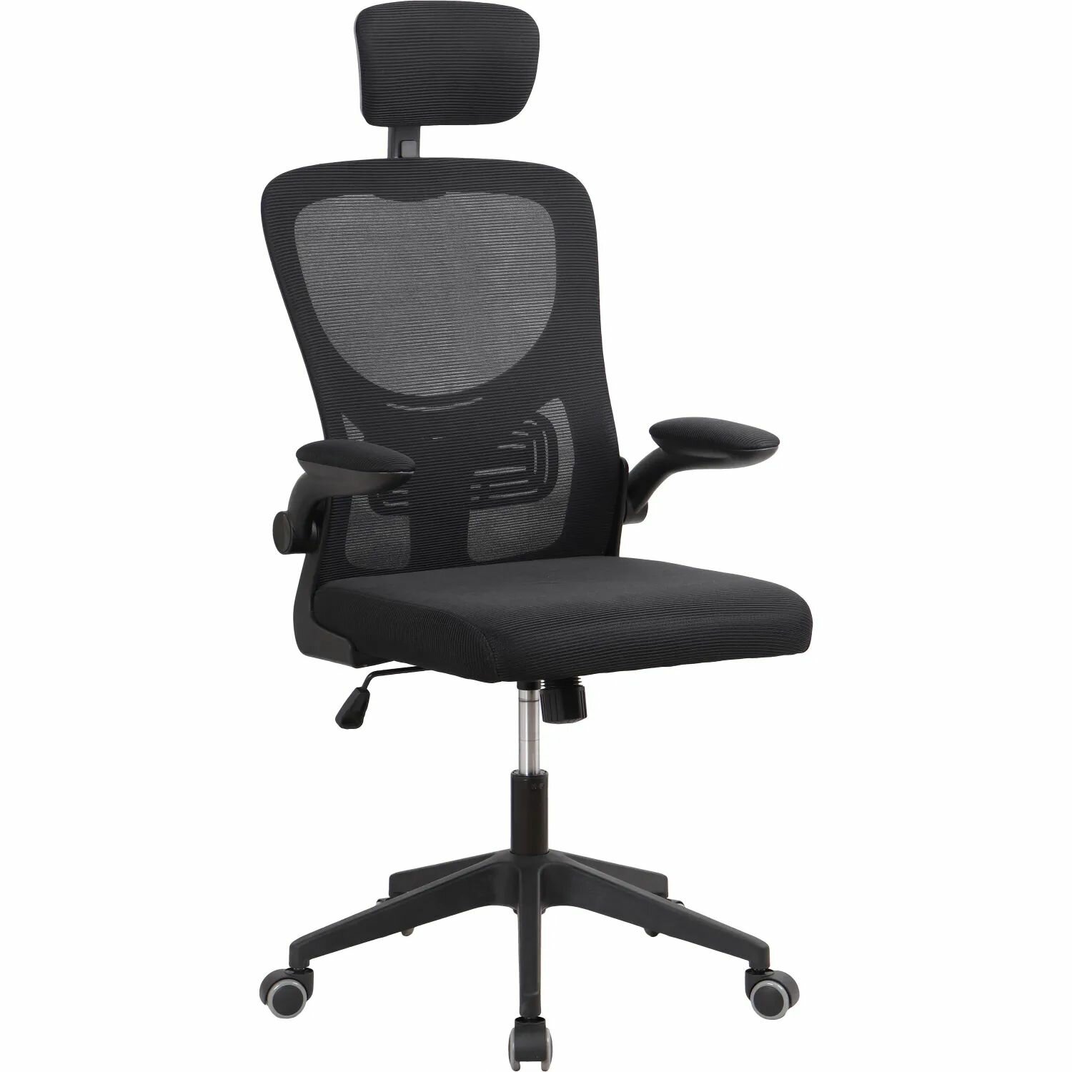 Кресло BN_SH_EChair-649 TC сетка/ткань, цвет черный