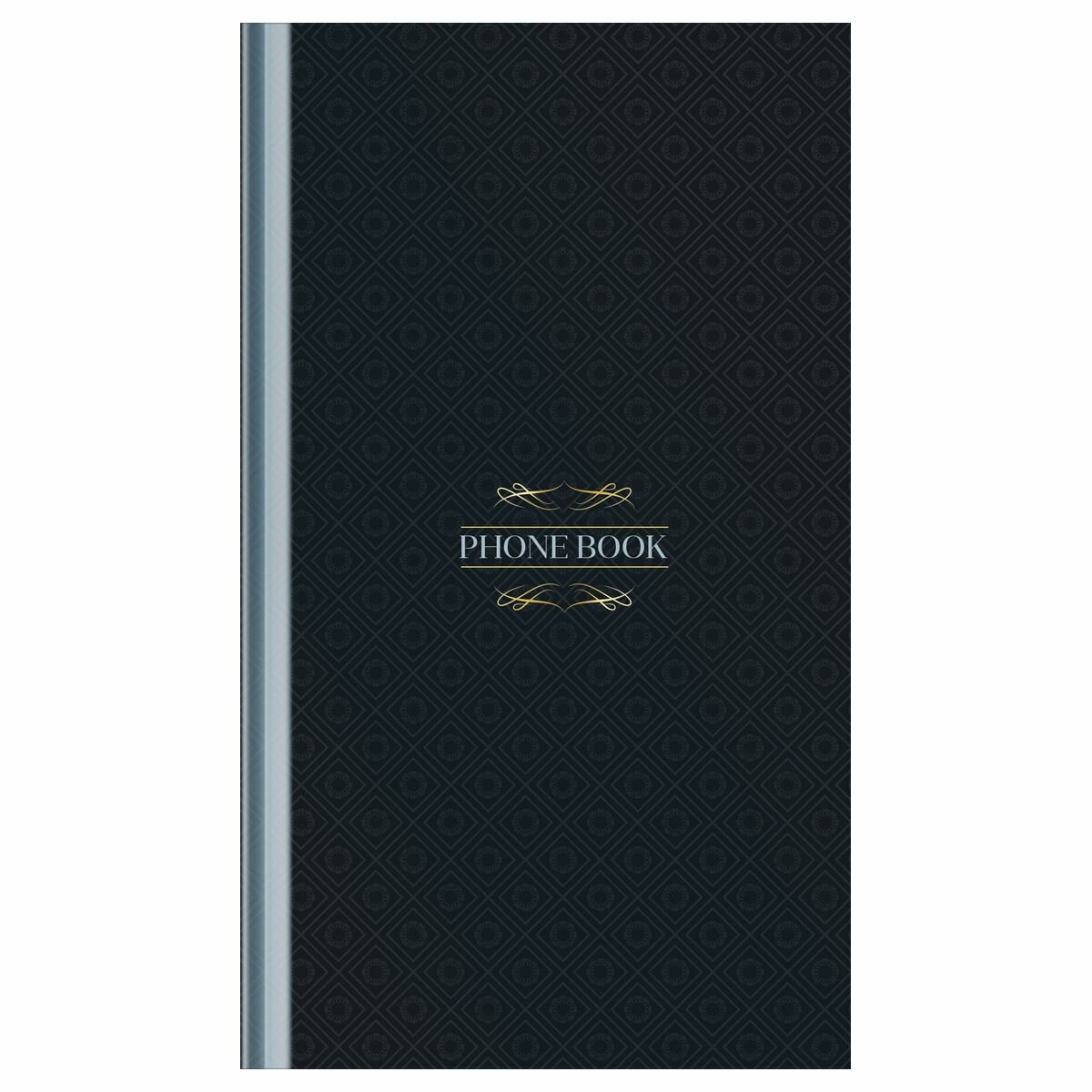 4 шт. Телефонная книга А5, 80л, 7БЦ, OfficeSpace "Моноколор. Dark", выборочный УФ-лак, с высечкой