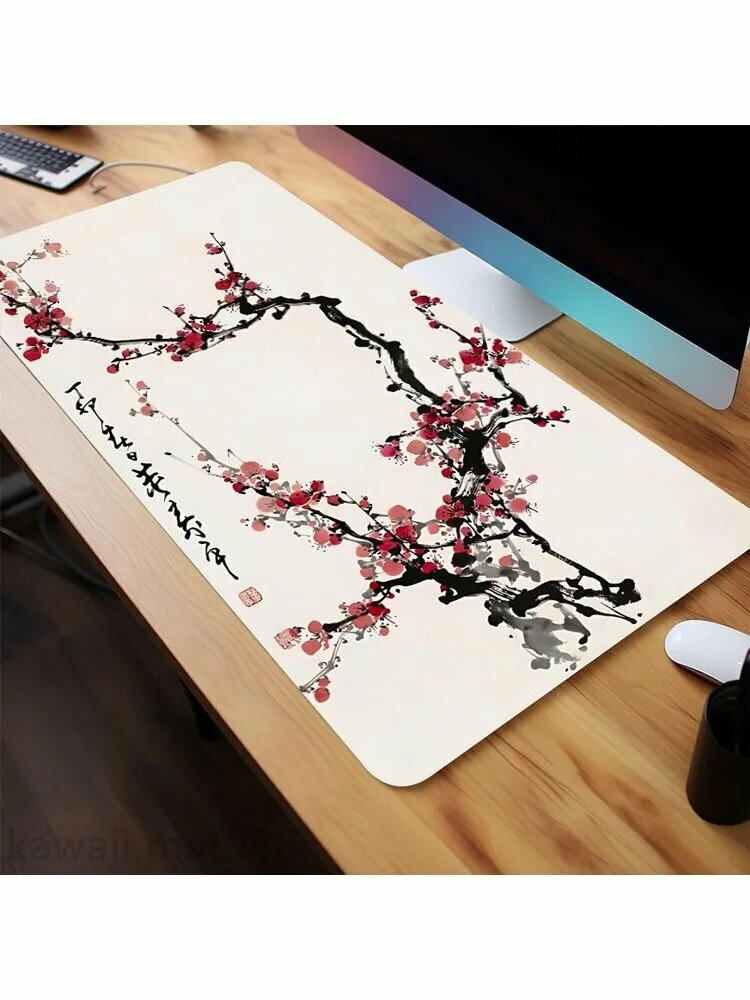 Sakura Коврик для мыши, XXL, светло-бежевый, шоколадный