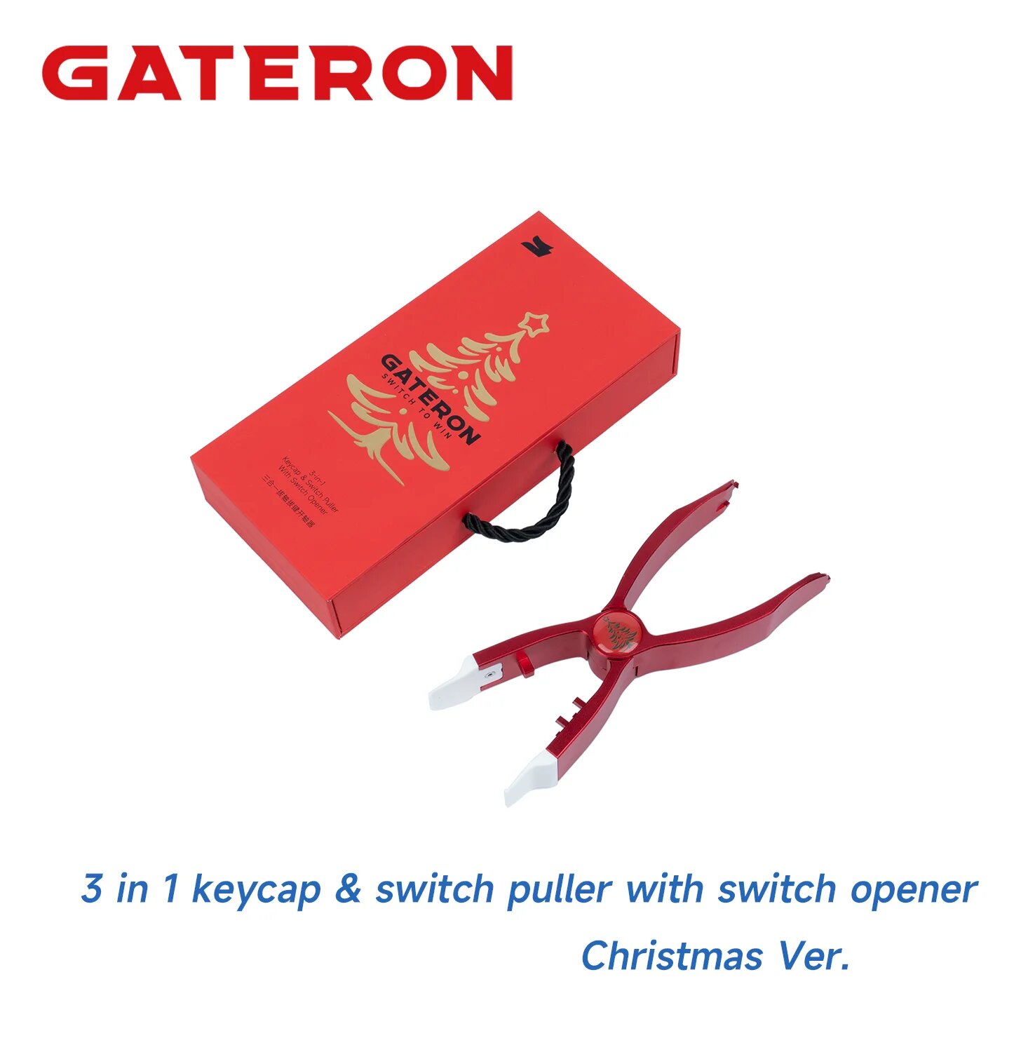 GATERON Инструмент для снятия клавиш 3-в-1 Christmas Ver.