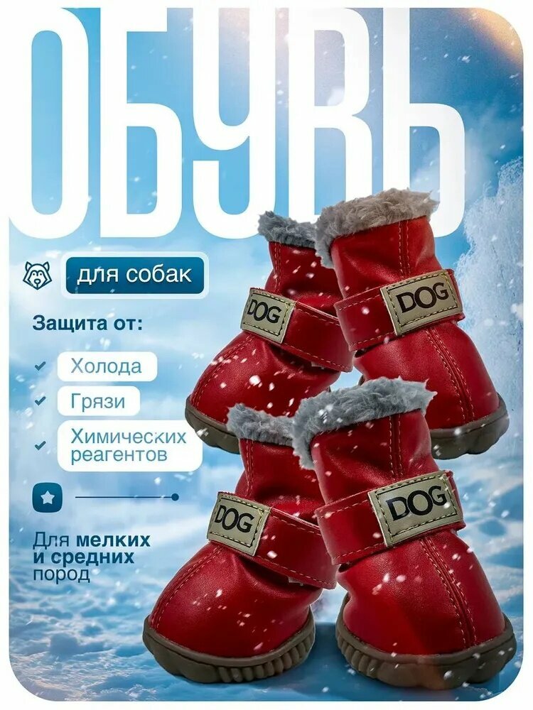 Обувь для собак мелких и средних пород