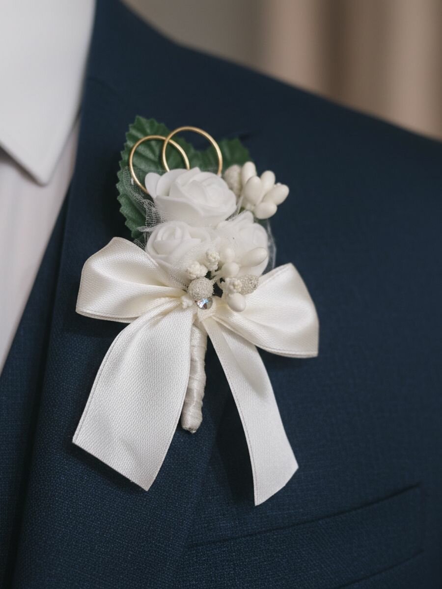 Бутоньерка для жениха или свидетеля