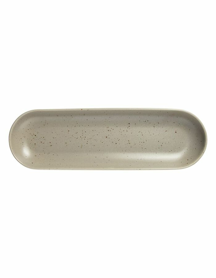 Блюдо овальное сервировочное Corone Rust, фарфор, 33x10 см