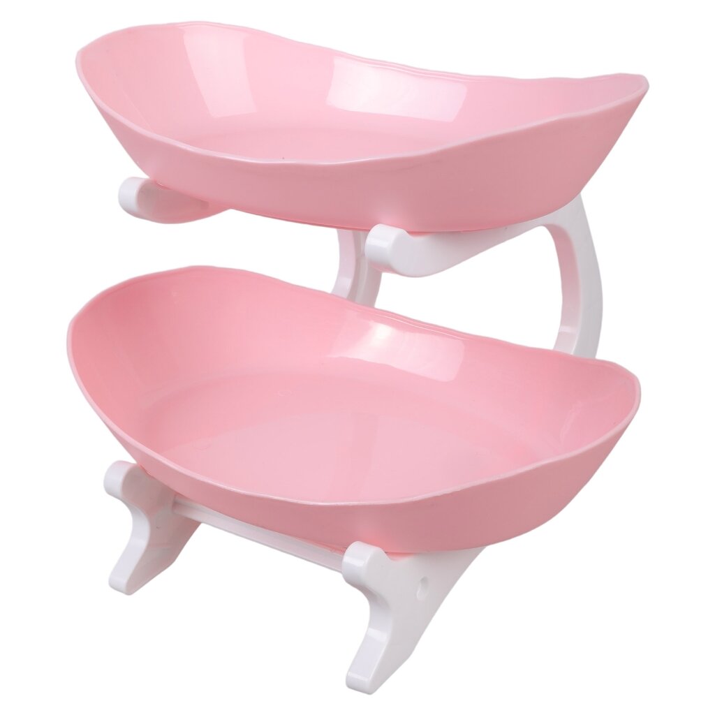 2-Уровневая подставка для десертов из пищевого пластика, многоцелевого использования для домашних вечеринок