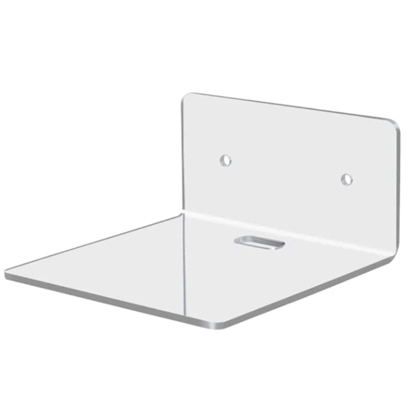 Прозрачные Акриловые Плавающие Полки Клейкая Витринная Полка с Кабельными Зажимами Плавающий Стильный Стеллаж Для Хранения в Гостиной