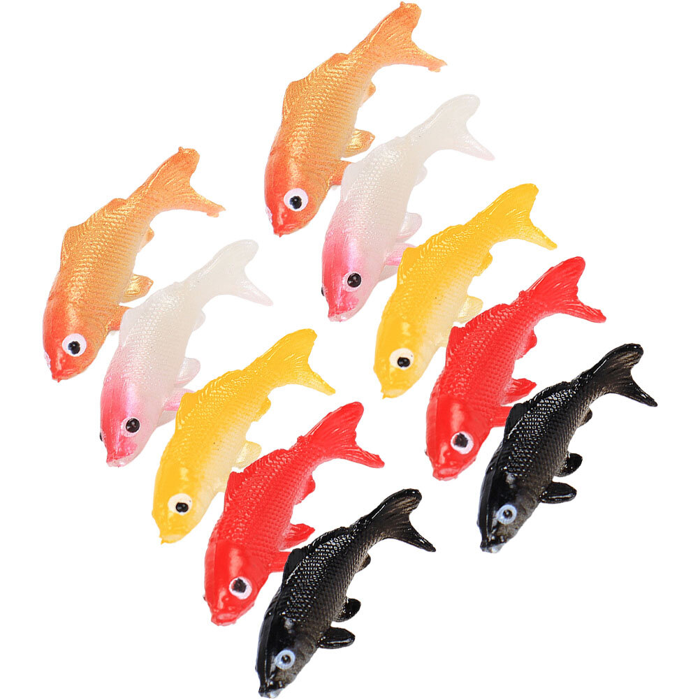 Декоративные Искусственные Карпы, 10 Штук, Пвх, Для Аквариумного Ландшафта