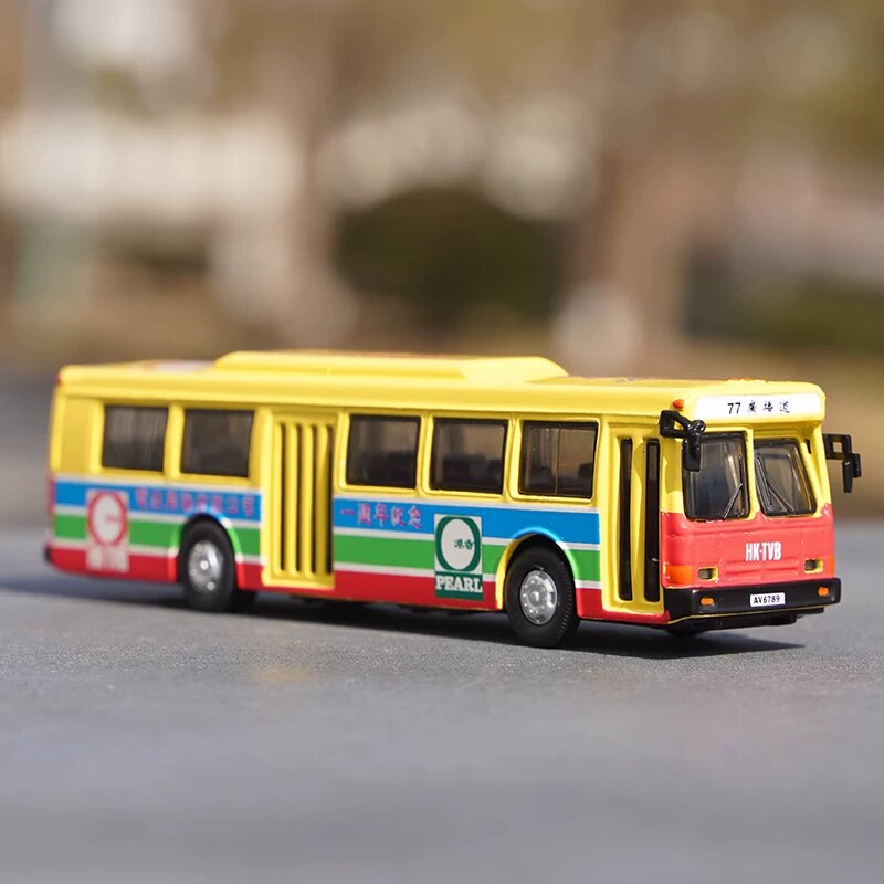 Модель 1:76 из сплава Нанкин Джинлин двухэтажный автобус версия TVB Edition ограниченный выпуск