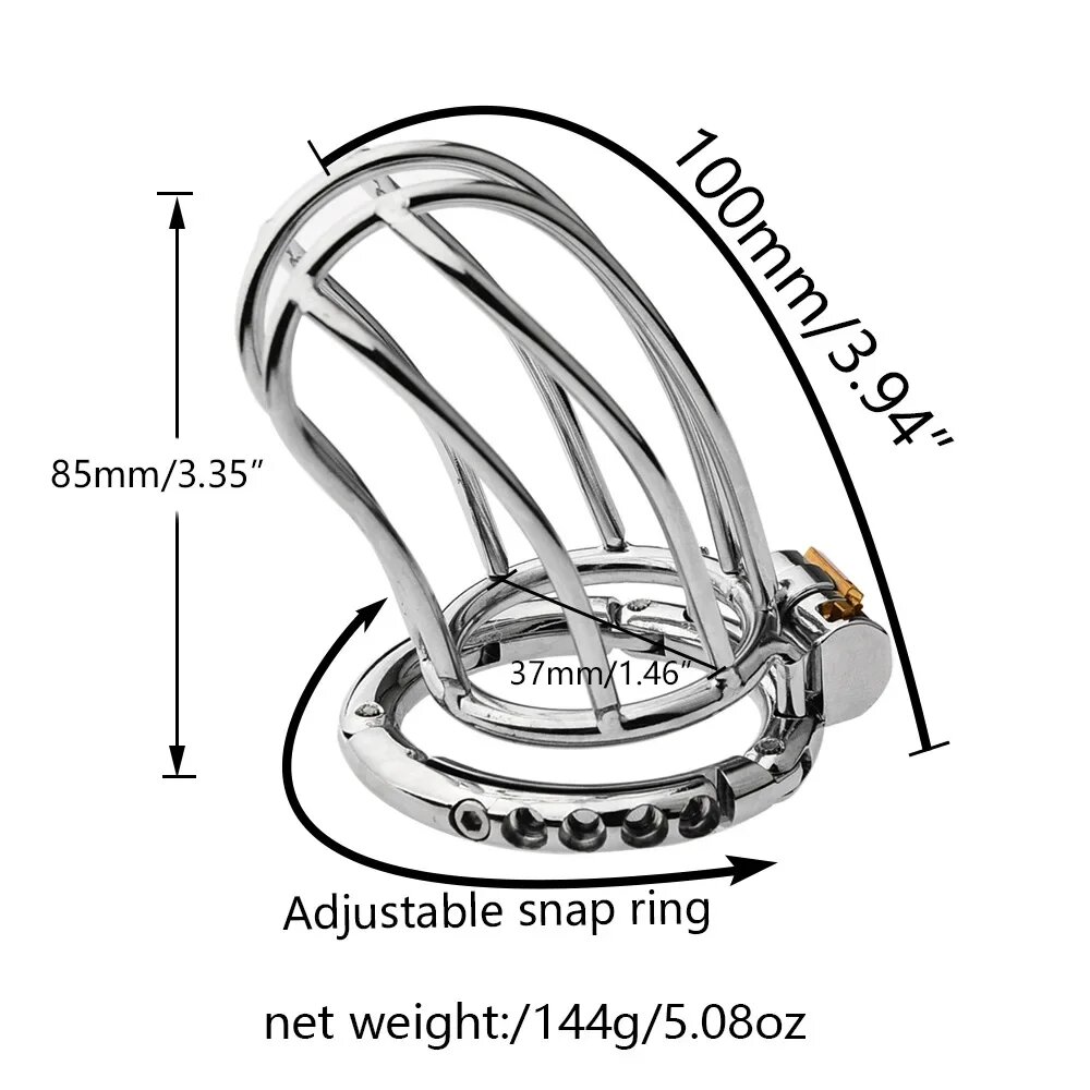 1 шт, клетка для члена из нержавеющей стали, секс-игрушки для мужчин, устройство целомудрия, кольцо для пениса, рукав, мужской анти-исхождение, эротический замок для уретры