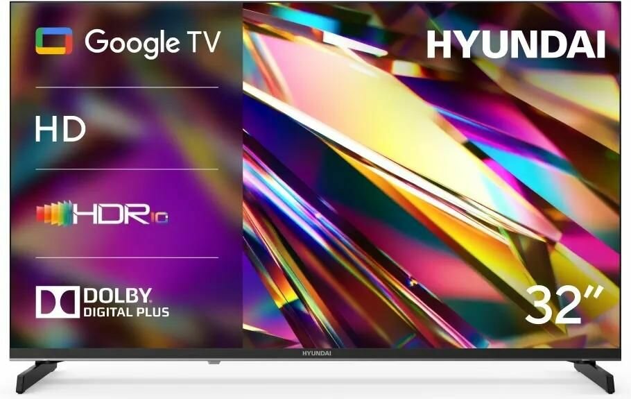 32" Телевизор Hyundai H-LED32BS5011 HD, черный, смарт ТВ, Google TV