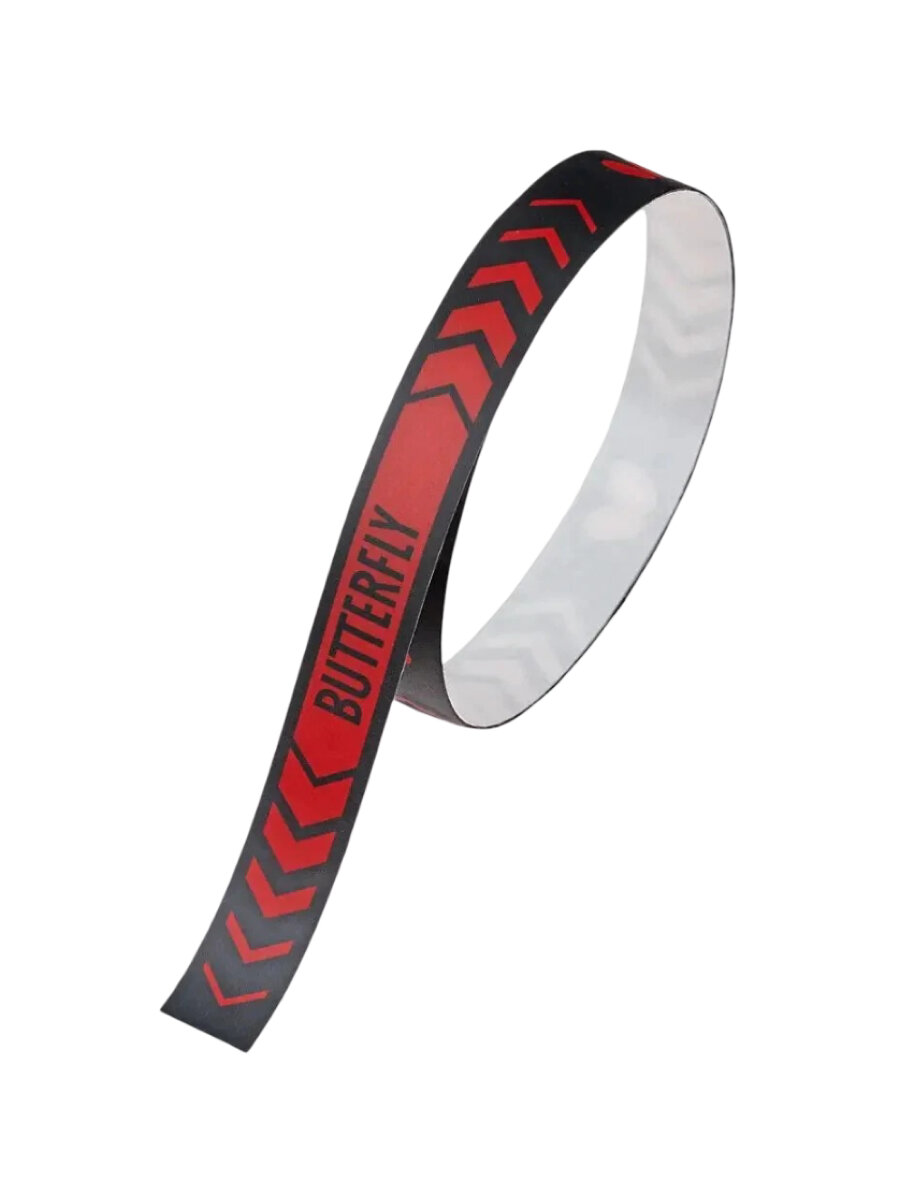 Торцевая лента для ракетки настольного тенниса Butterfly RB Protector II, длина 48 см, ширина 10 мм, Black/Red