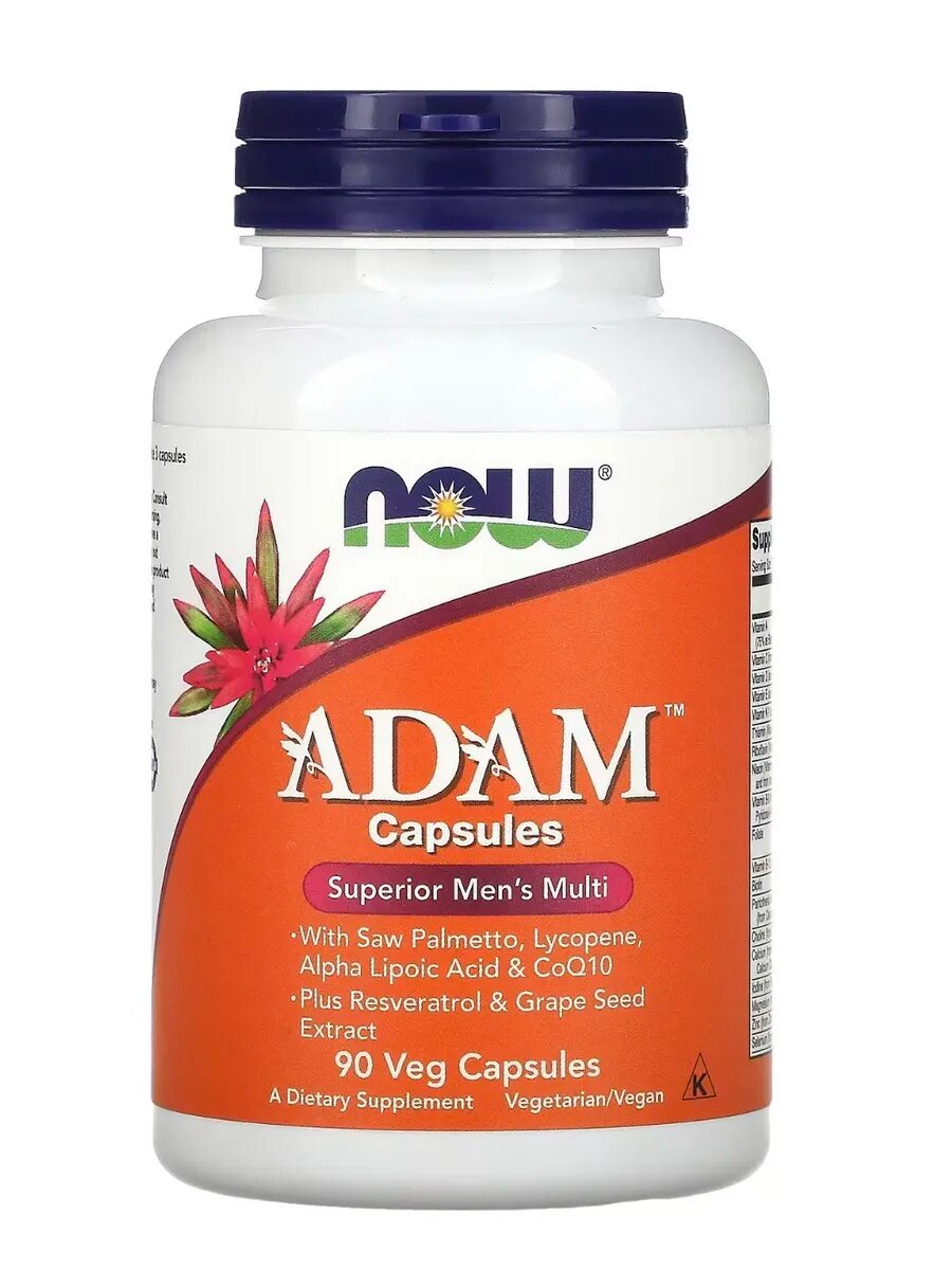 NOW Foods, ADAM, превосходные мультивитамины для мужчин