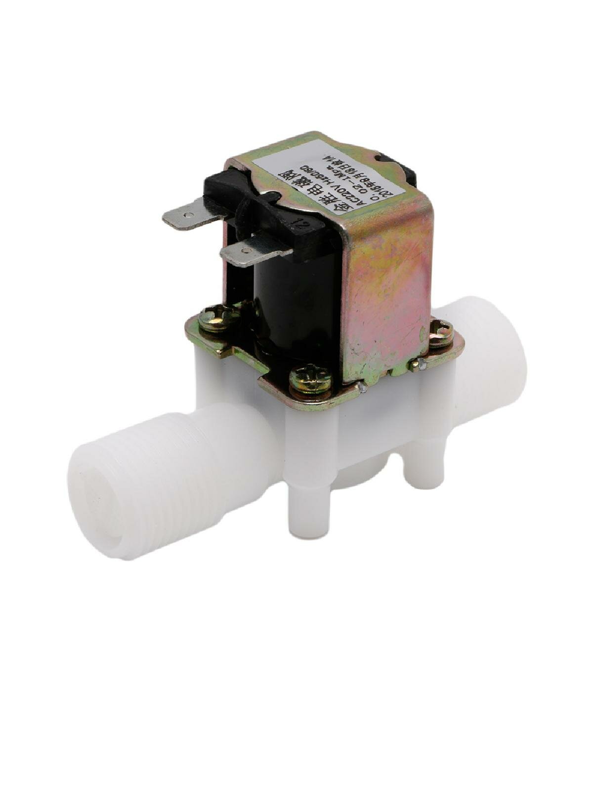 Электромагнитный клапан впуска воды с 4-точечной резьбой, нормально закрытый, с давлением AC220V