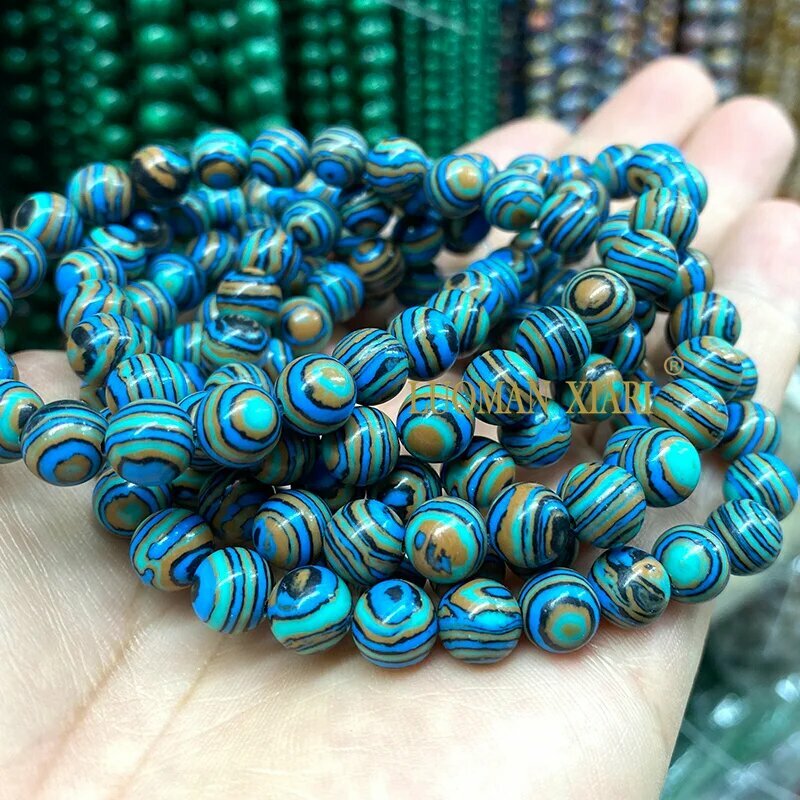 Бусины-разделители из натурального камня, 4-12 мм