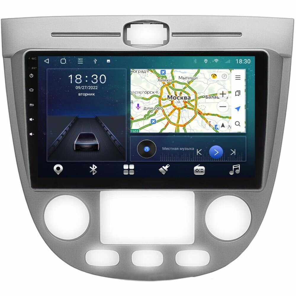 Магнитола CRS-300 Шевроле Лачетти Хэтчбэк с климатом Chevrolet Lacetti 2004-2013 с Android 13 - Процессор 8 ядер - Carplay - DSP 36 полос - 4G(Sim)
