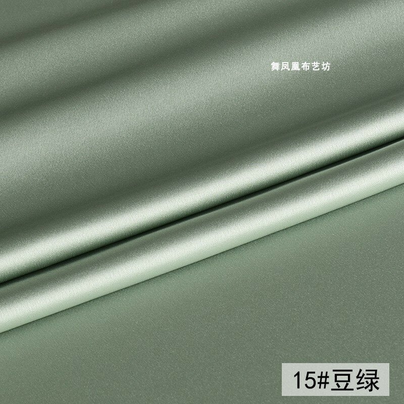 Однотонная двусторонняя ацетатная атласная ткань, глянцевая имитация шелка, дышащая, гладкая ткань для платьев