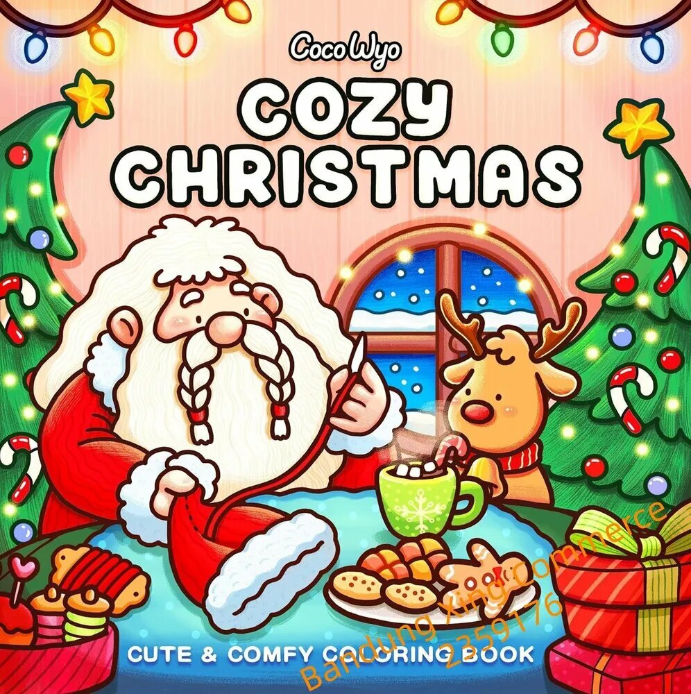 Раскраска антистресс для взрослых и подростков Coco Wyo -COZY CHRISTMAS 135