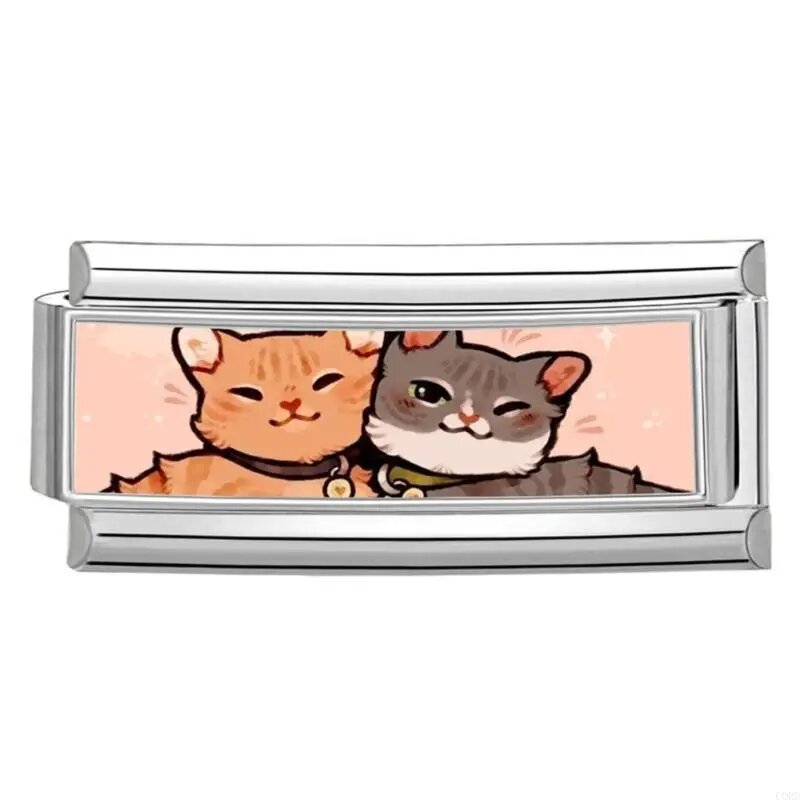 Браслет модульный с кошками, цвет 10