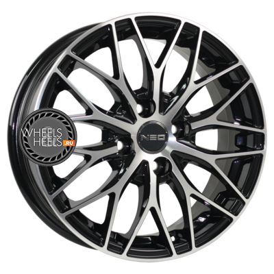 Диск автомобильный литой Neo 576 15x6 4x98 et35 dia58.6 BD, черный