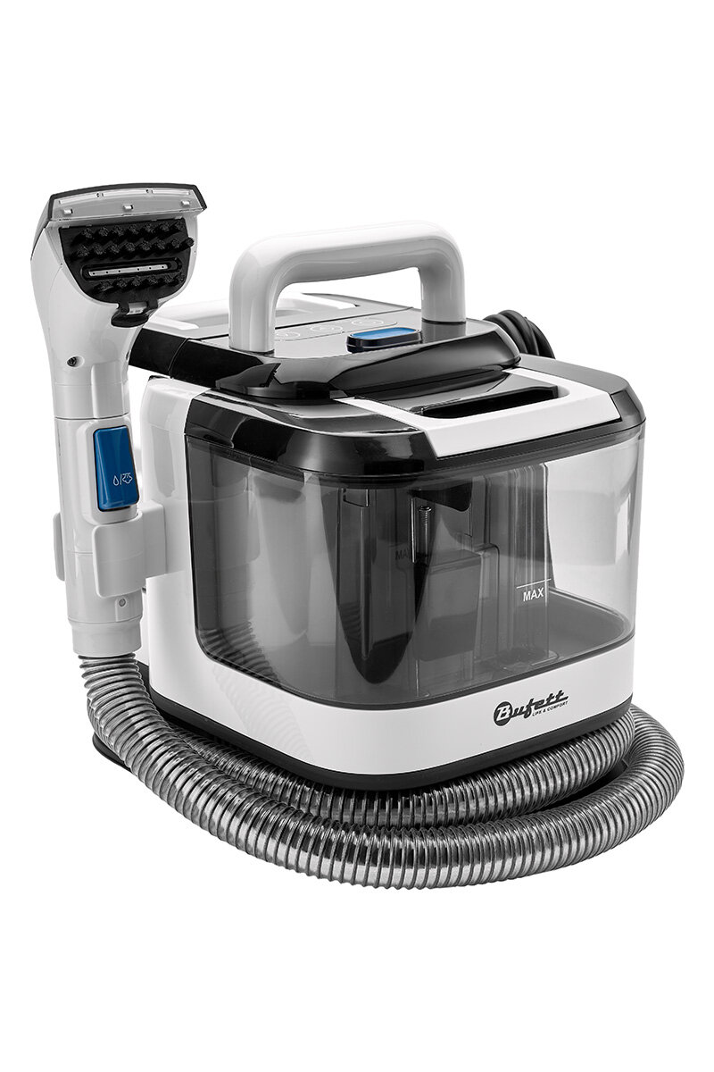 Пылесос моющий с паром Bufett SVC 367steam, 12 насадок, 1800Вт, белый 640367